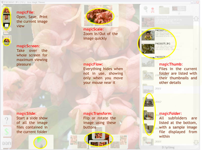 Aros Magic Viewer Details